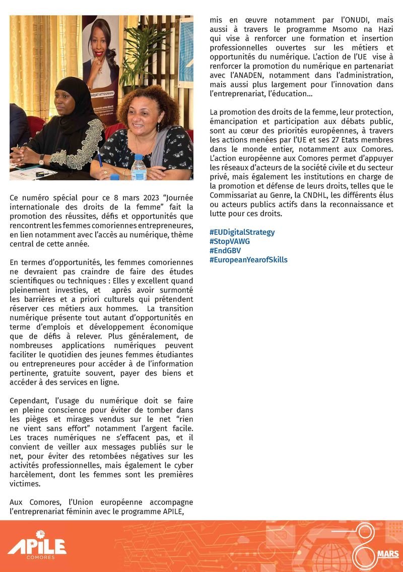 Bulletins d’information – APILE COMORES