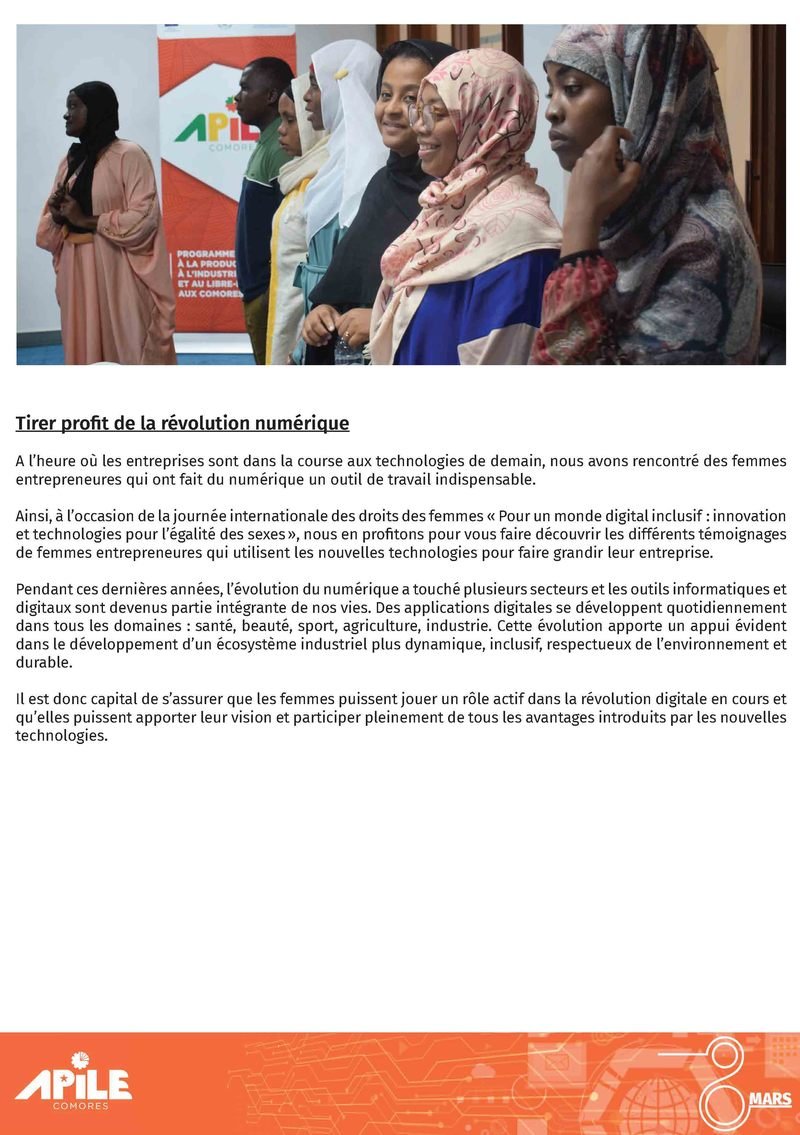 Bulletins d’information – APILE COMORES