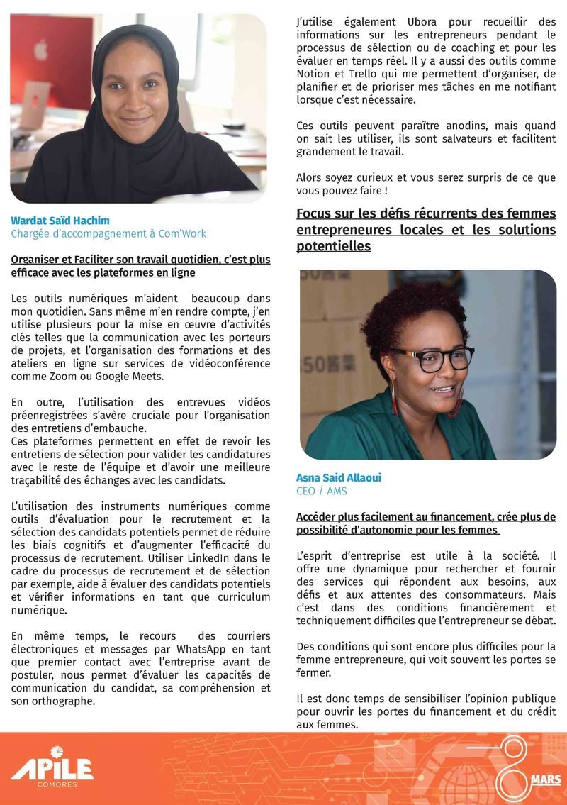Bulletins d’information – APILE COMORES